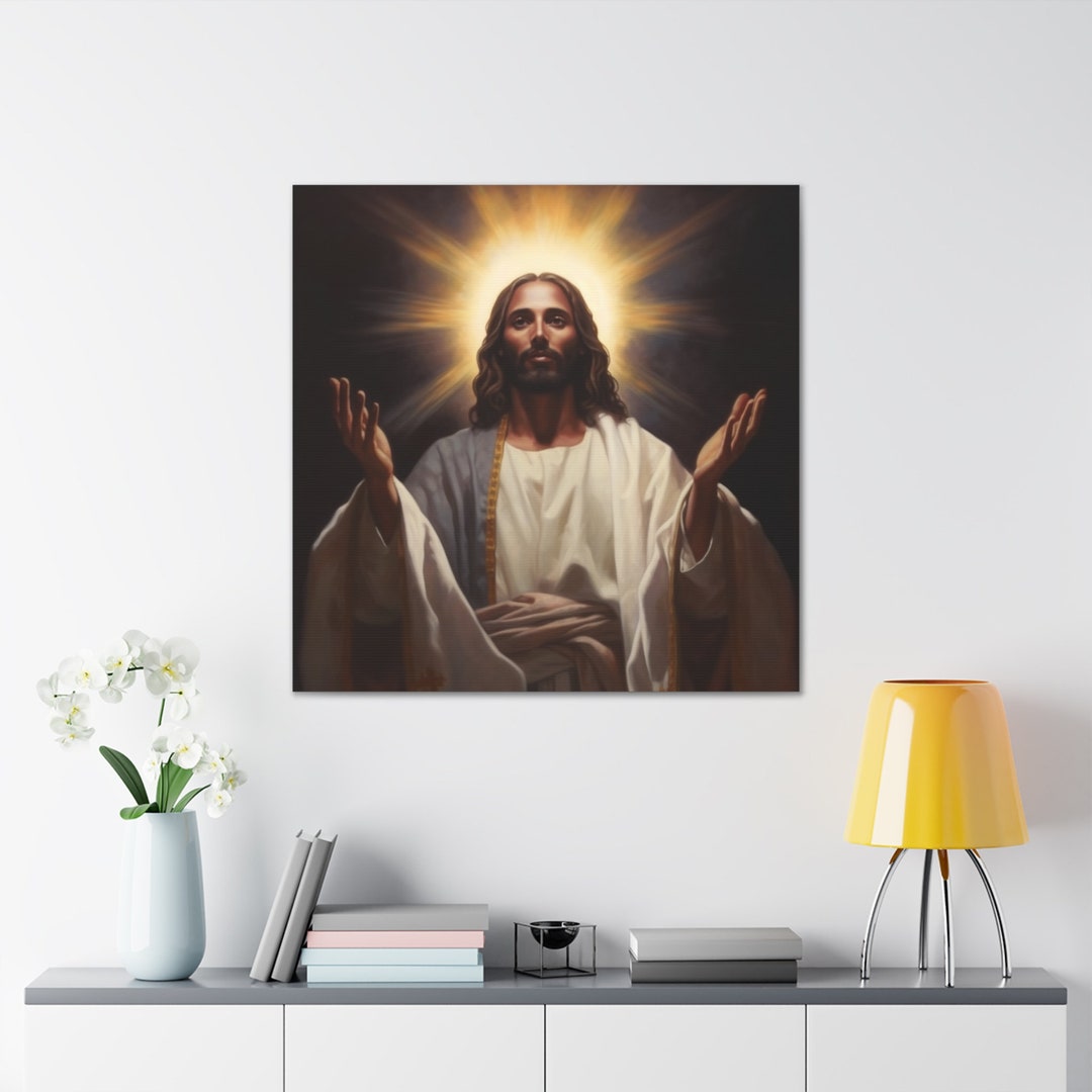 Jesus Christ in Black Skin Tone Canvas Gallery Wraps - Etsy