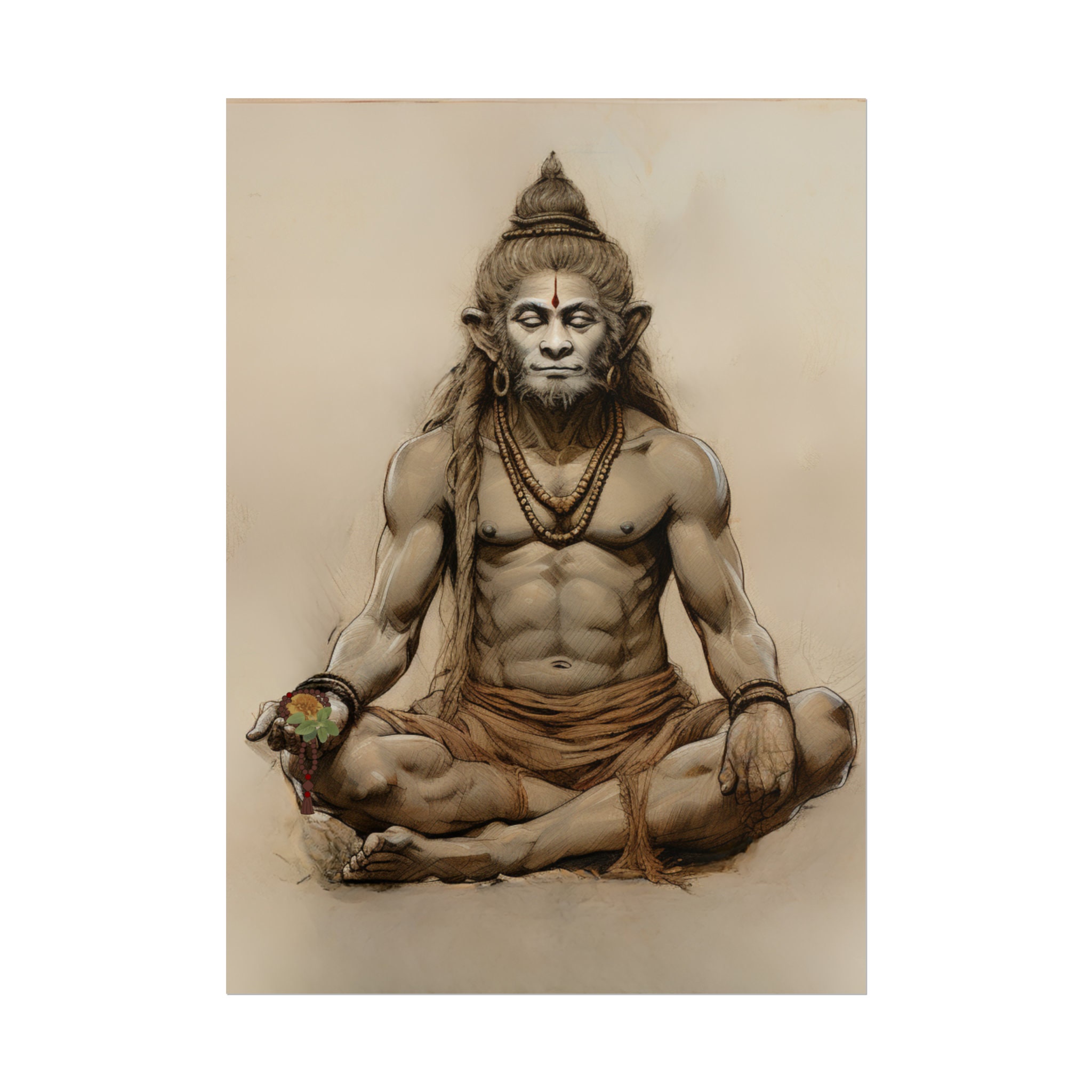 Hanuman Ram Devotee Yogi Saint Meditation Indian Hindu - Etsy