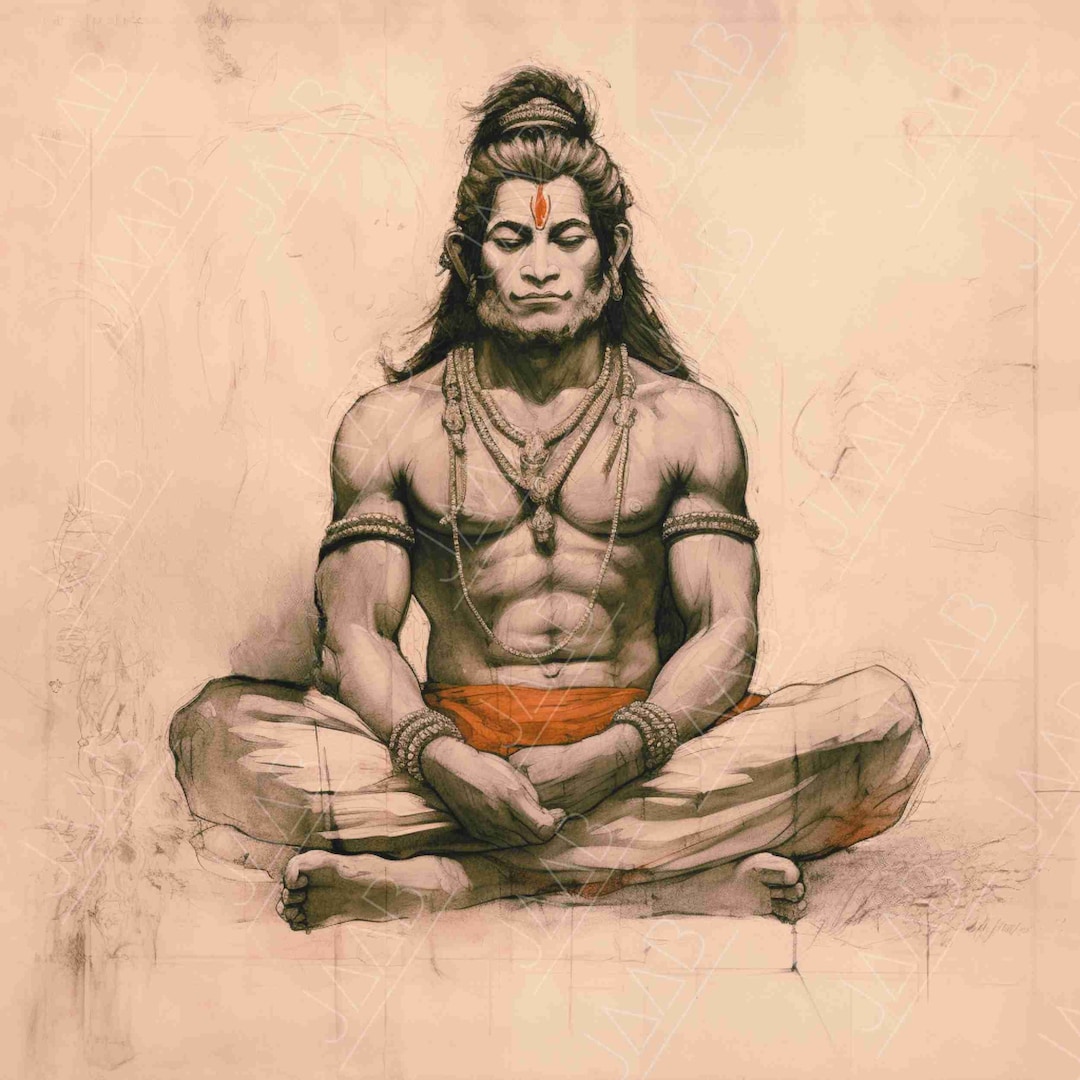 Indian Hindu God Hanuman, Ram Devotee, Yogi, Saint, Strength, Protection and Devotion - for ...