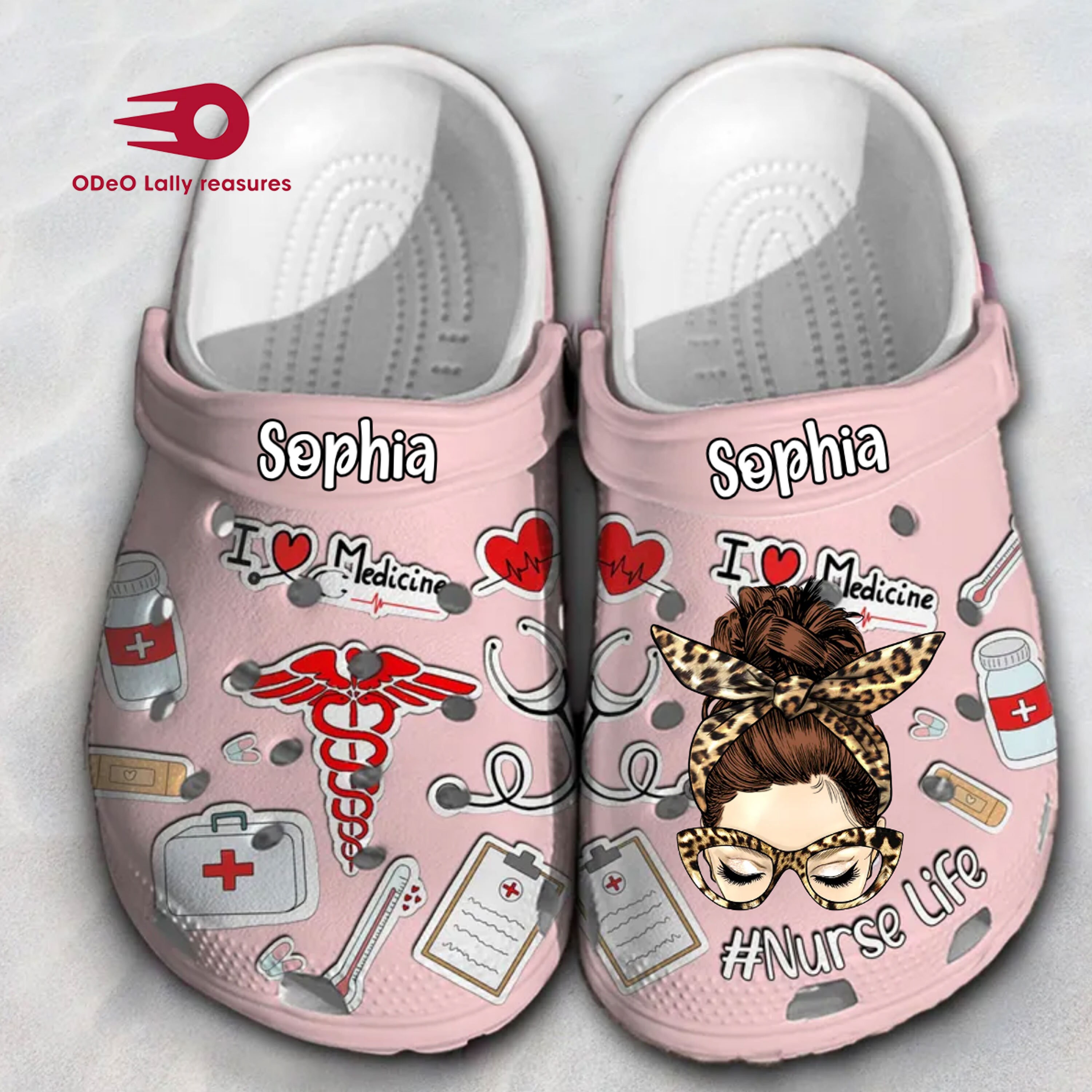 Nurse Life Custom Nurse Clogs Nurse Life Messy Bun Nurse - Etsy