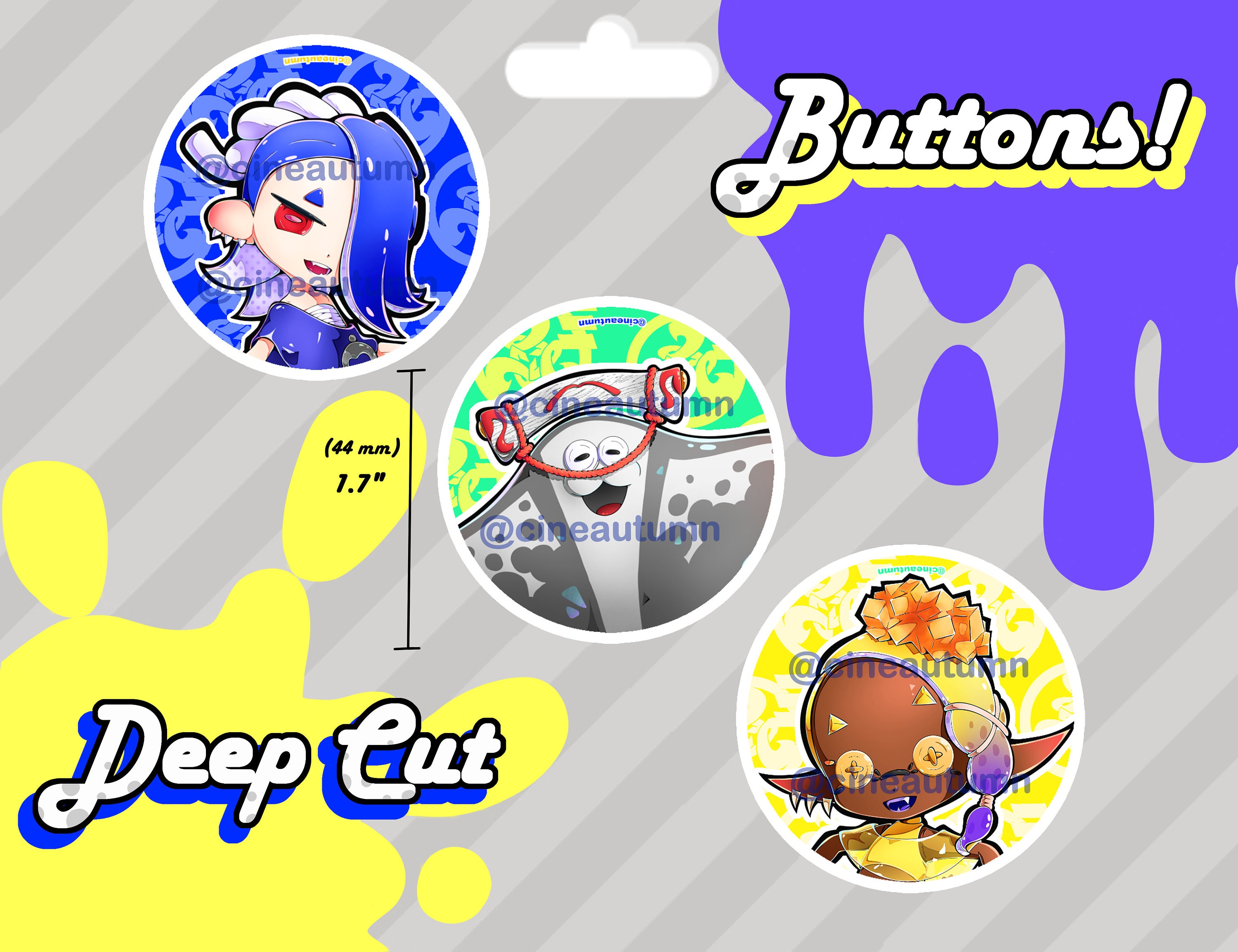 Splatoon 3 Pin Badge Set READ DESCRIPTION - Etsy