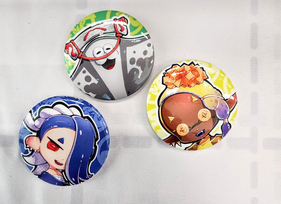 Splatoon 3 Pin Badge Set! (READ DESCRIPTION) - Etsy