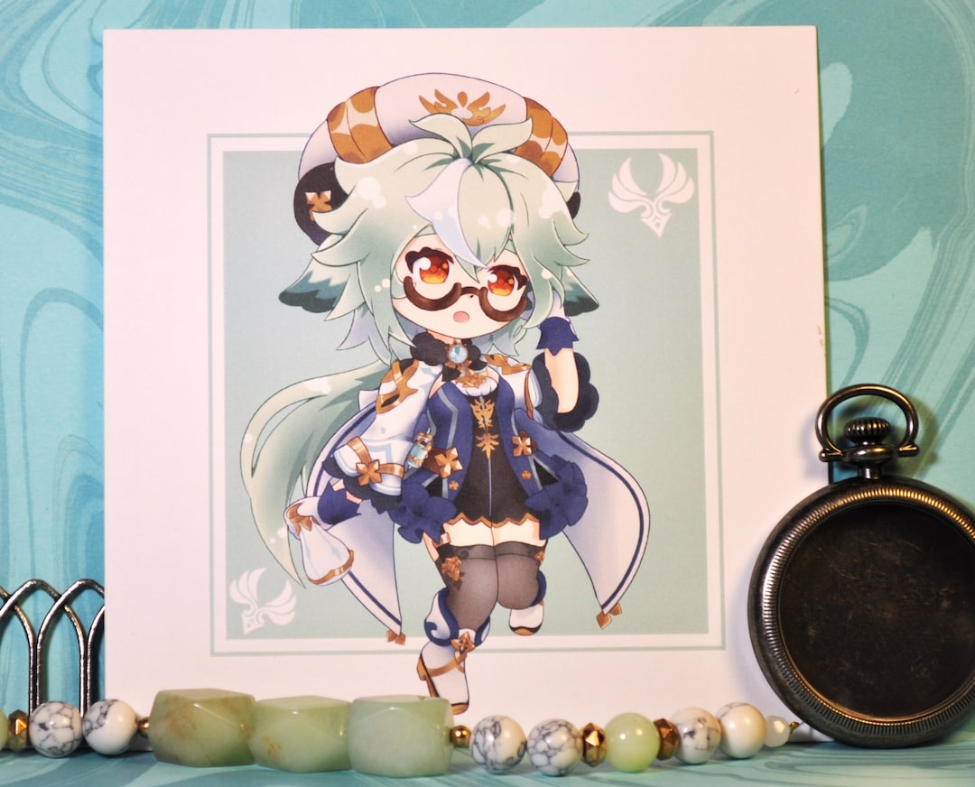 DISCONTINUING Genshin Impact Sucrose Post Card Print. (5.25" by 5.25 ...