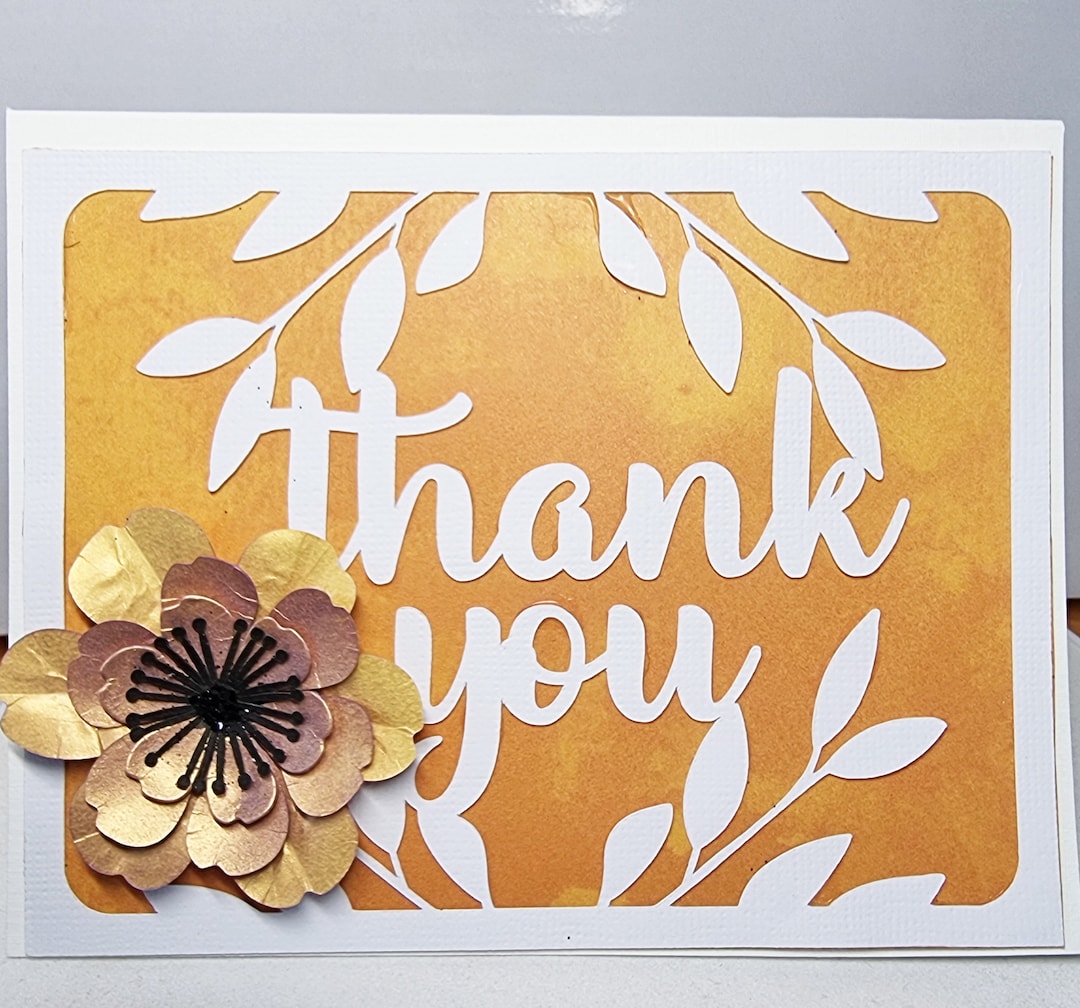 Handmade thank You Card - Etsy