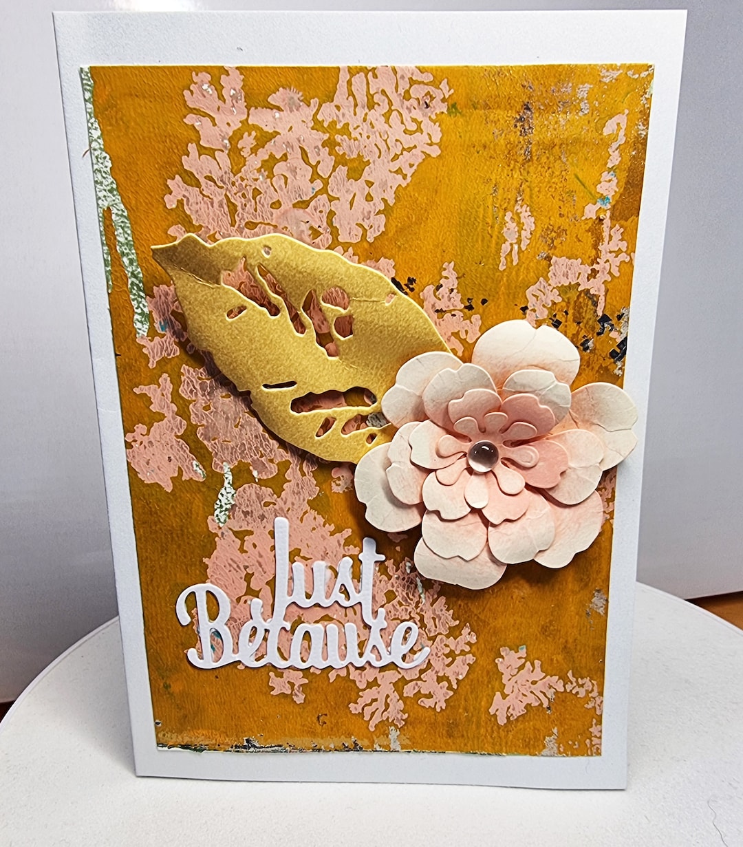 Handmade Greeting Card Just Because Message | Sentiment Card | 3d ...