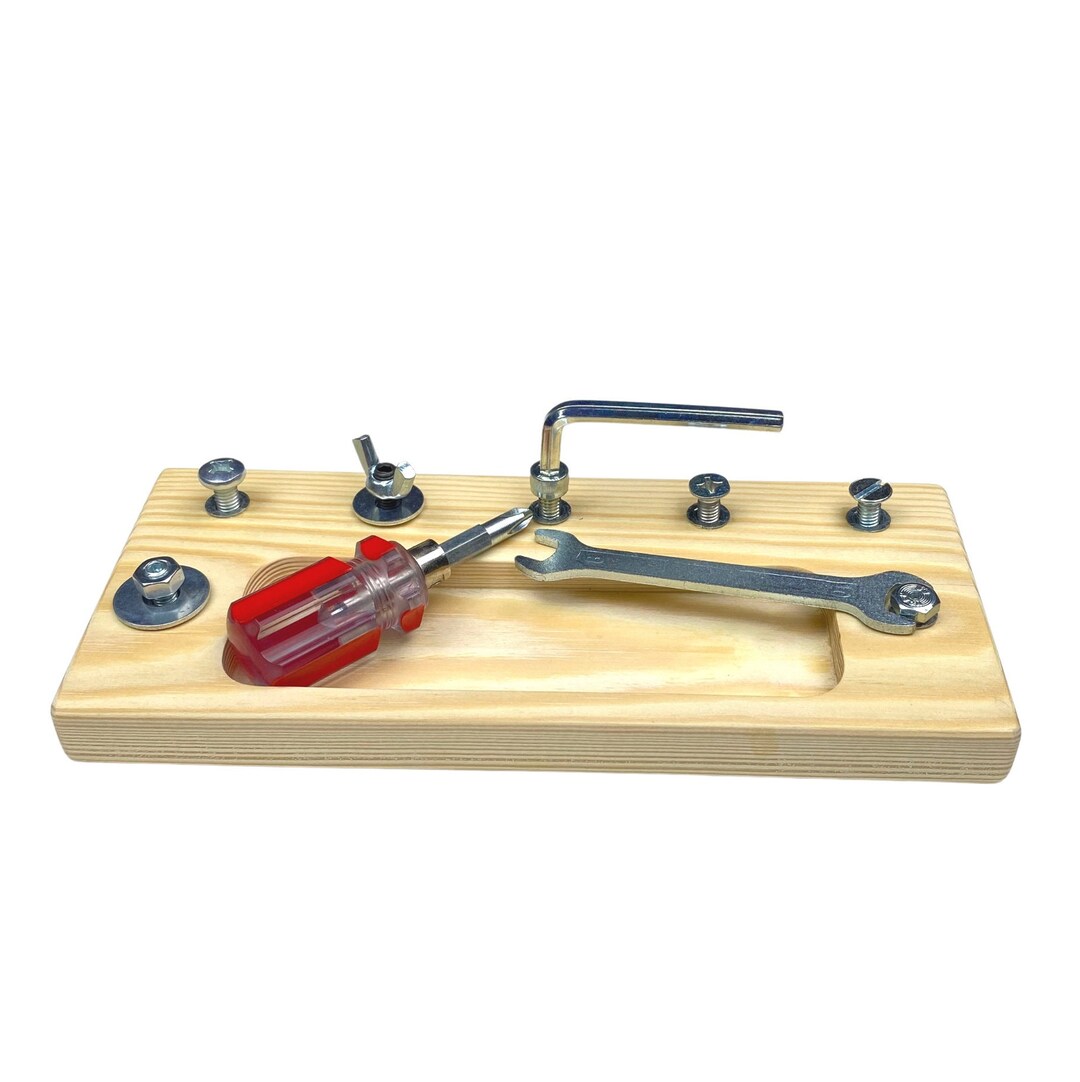 Montessori Screw Driver Board, Basic Skills Educational, Learning ...