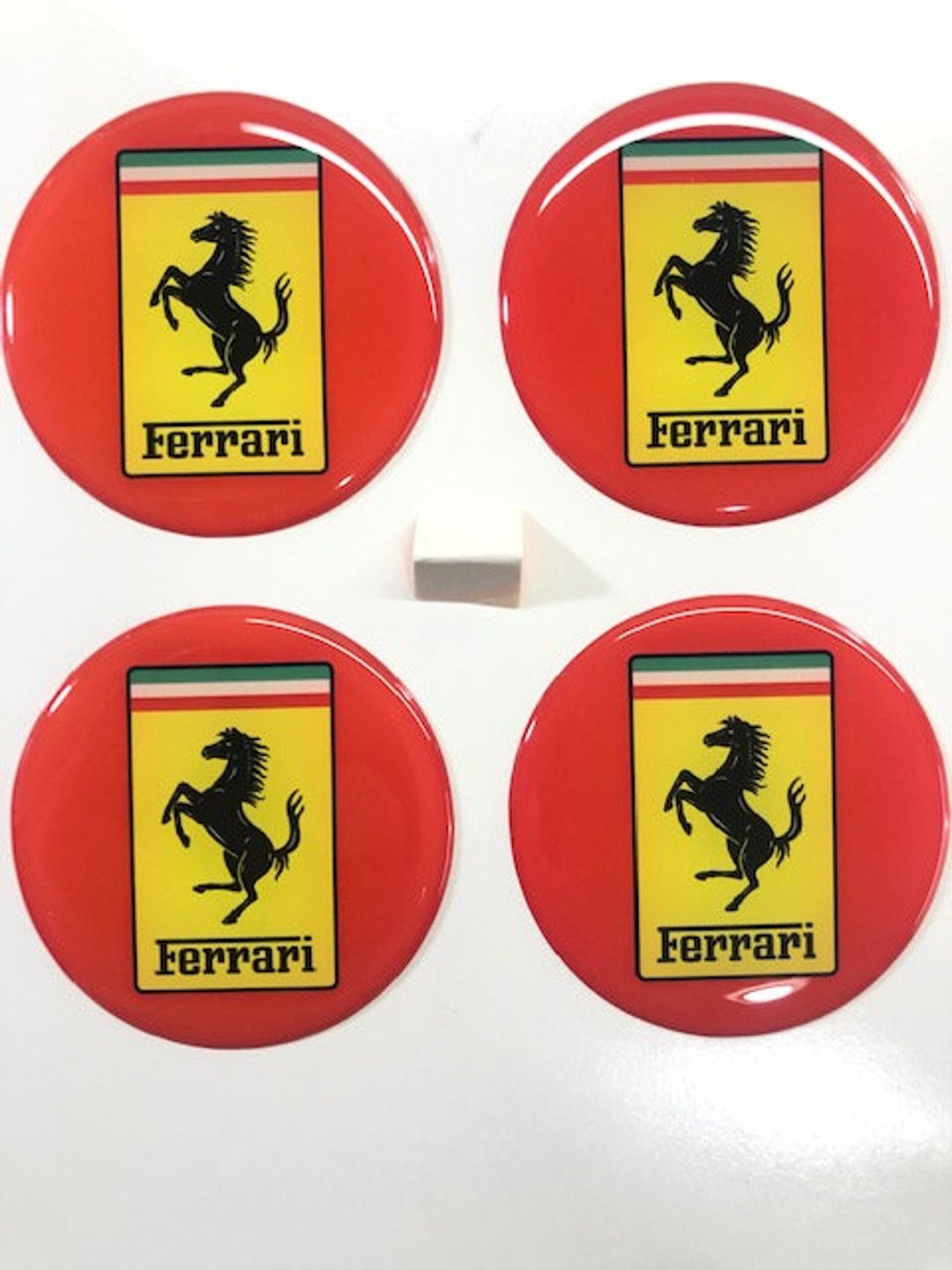 4 X All Sizes 3D Print Logo Ferrari Domed Stickers for Wheel - Etsy