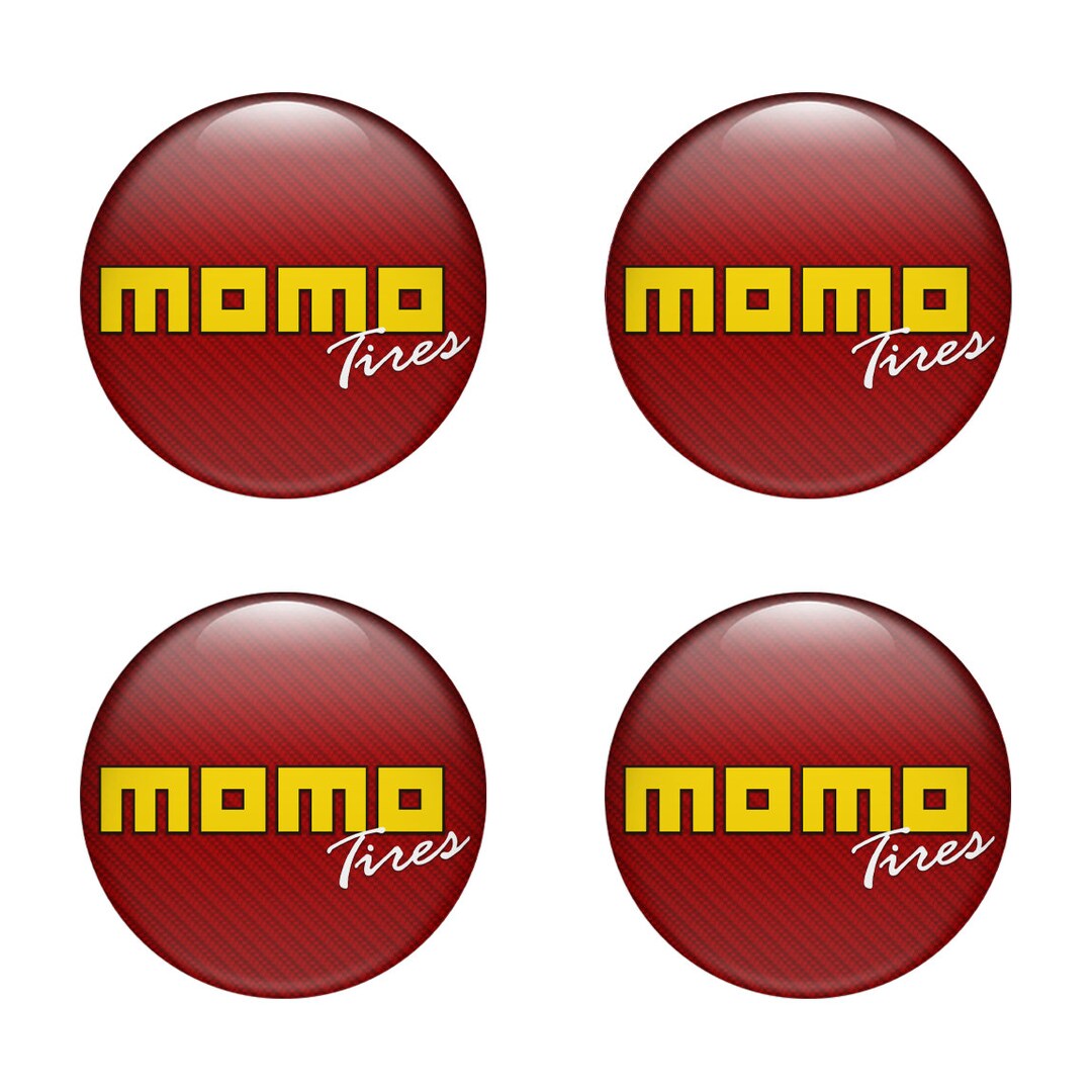 4 X All Sizes 3D Print Logo Momo Domed Stickers for Wheel - Etsy