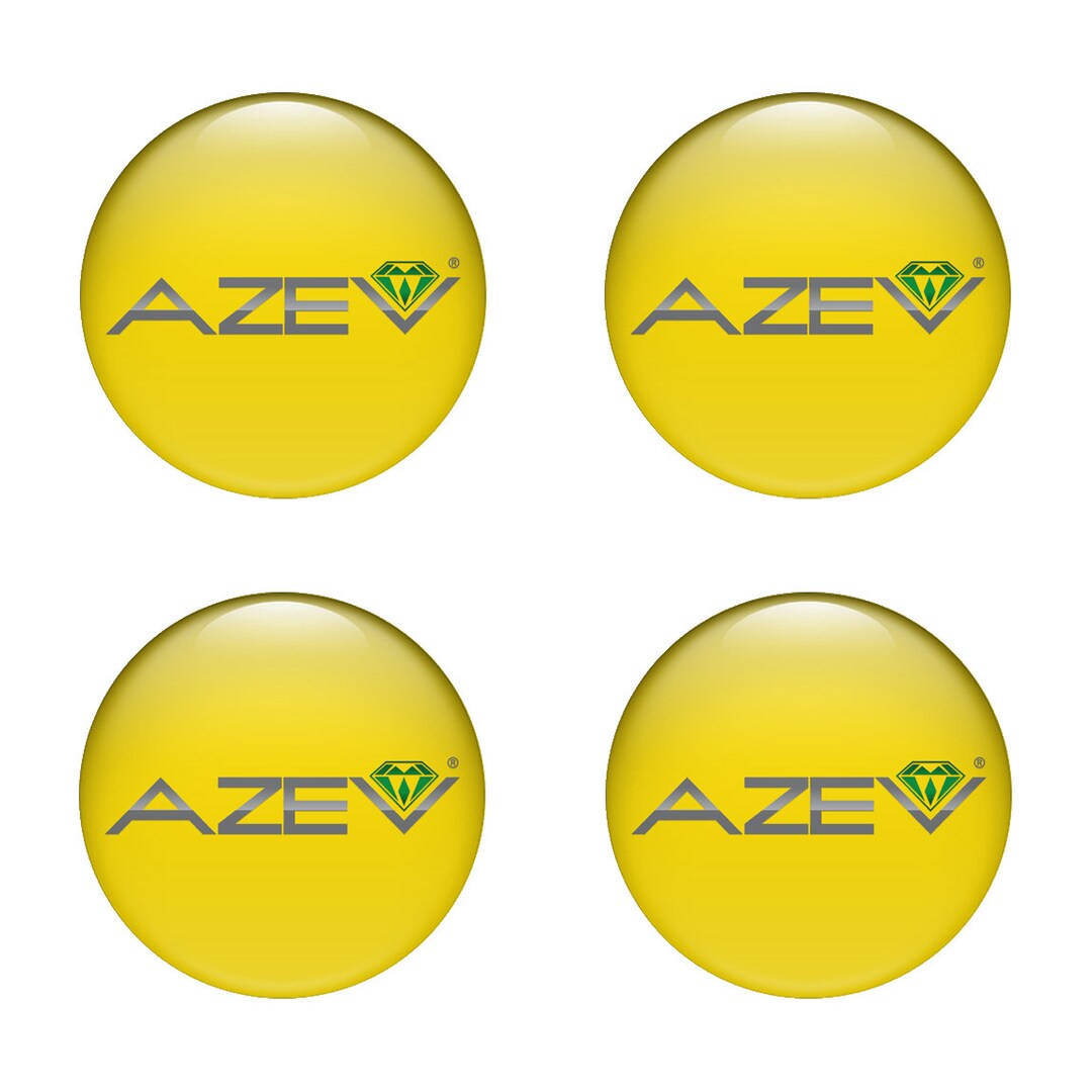 4 X All Sizes 3D Print Logo Azev Domed Stickers for Wheel - Etsy