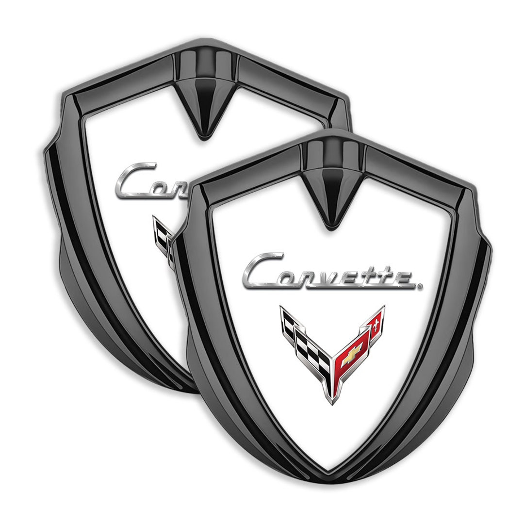 Self-adhesive Metal Sticker Chevrolet Corvette Shield Decal - Etsy