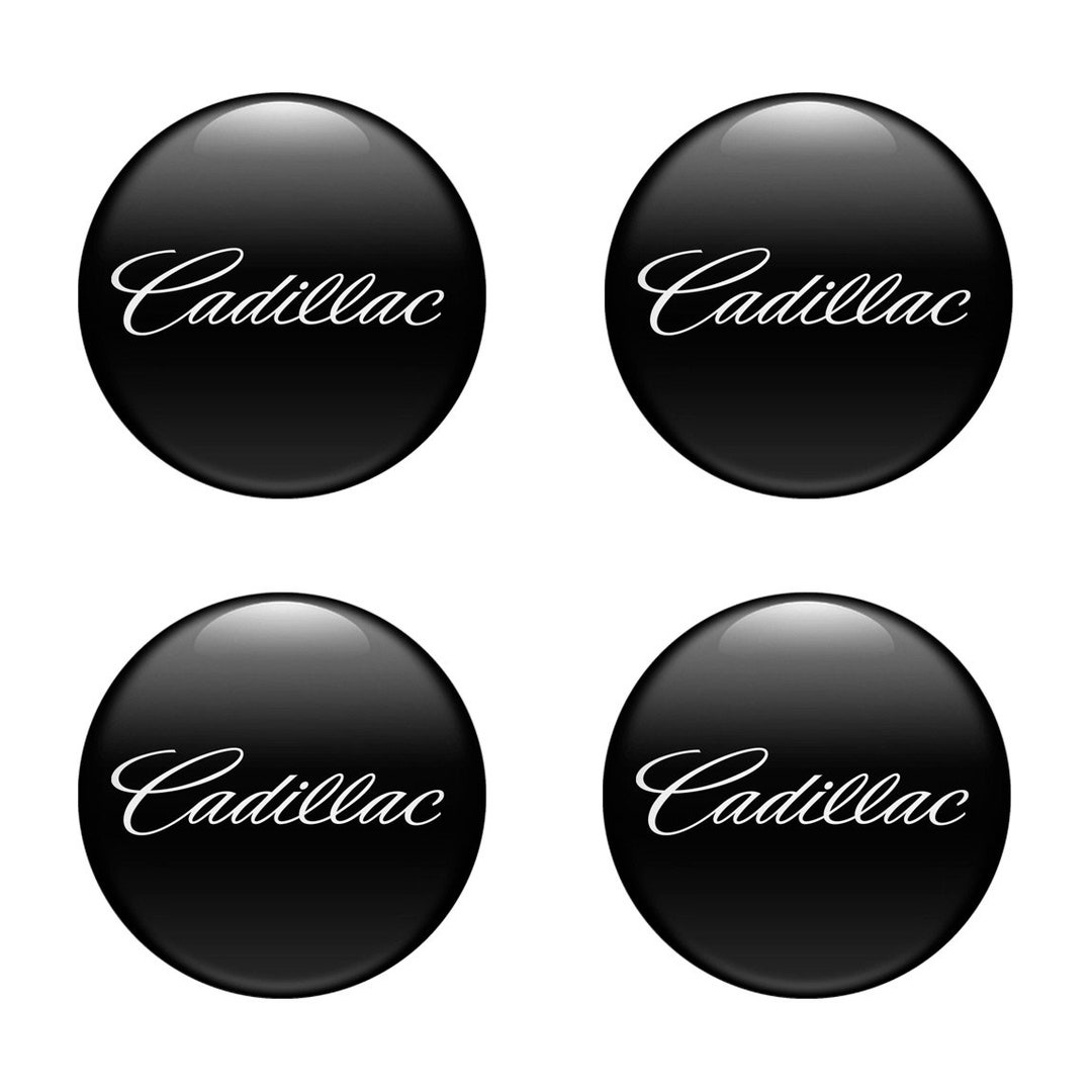 Cadillac 4 x All sizes 3D print logo Domed Stickers for Wheel - Etsy ...