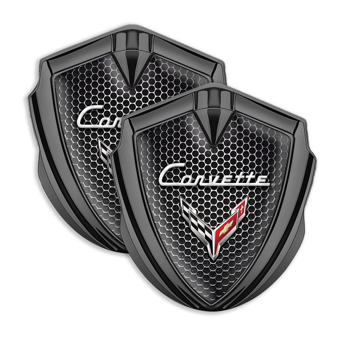 Self-adhesive Metal Sticker Chevrolet Corvette Shield Decal - Etsy