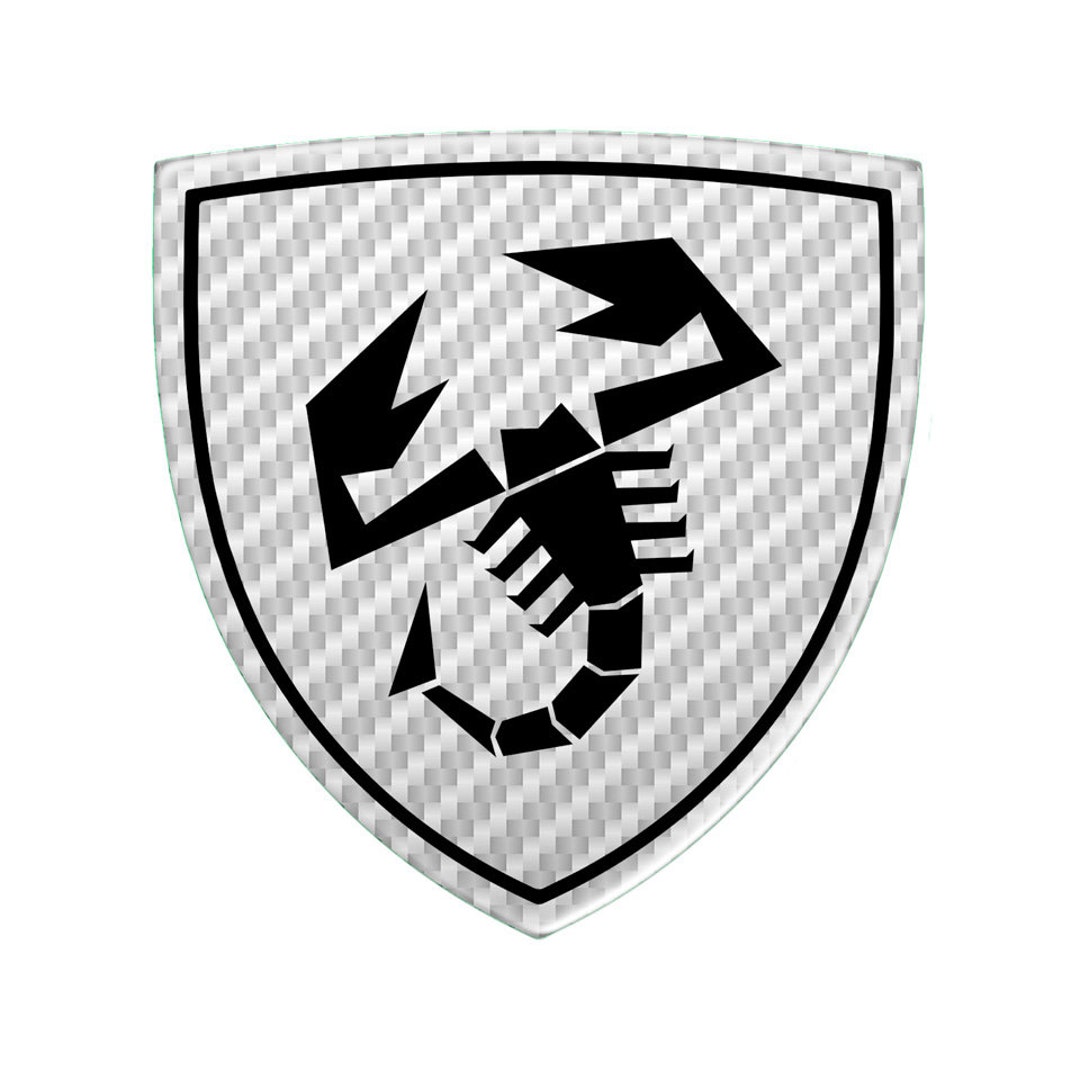 ALL SIZES Abarth Shield Domed Emblem Silicone Sticker Car - Etsy