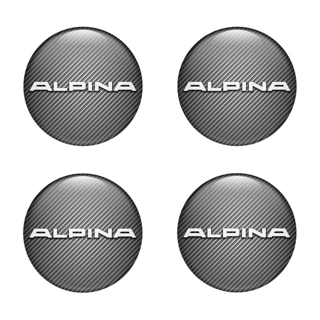 4 X All Sizes 3D Alpina Domed Stickers for Wheel Center Hub - Etsy