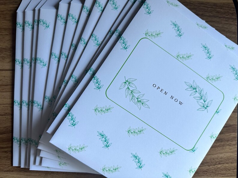 9x7 College Large Open When Envelopes Blank Cards Letters Personalized ...