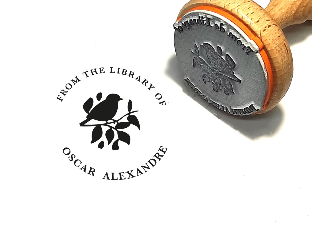 Personalized Ex Libris Stamp: Custom Library Book Stamp - Etsy