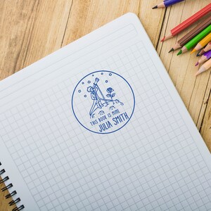 Book Stamp. Library Stamps for Kids. Personalized Book Stamp for ...