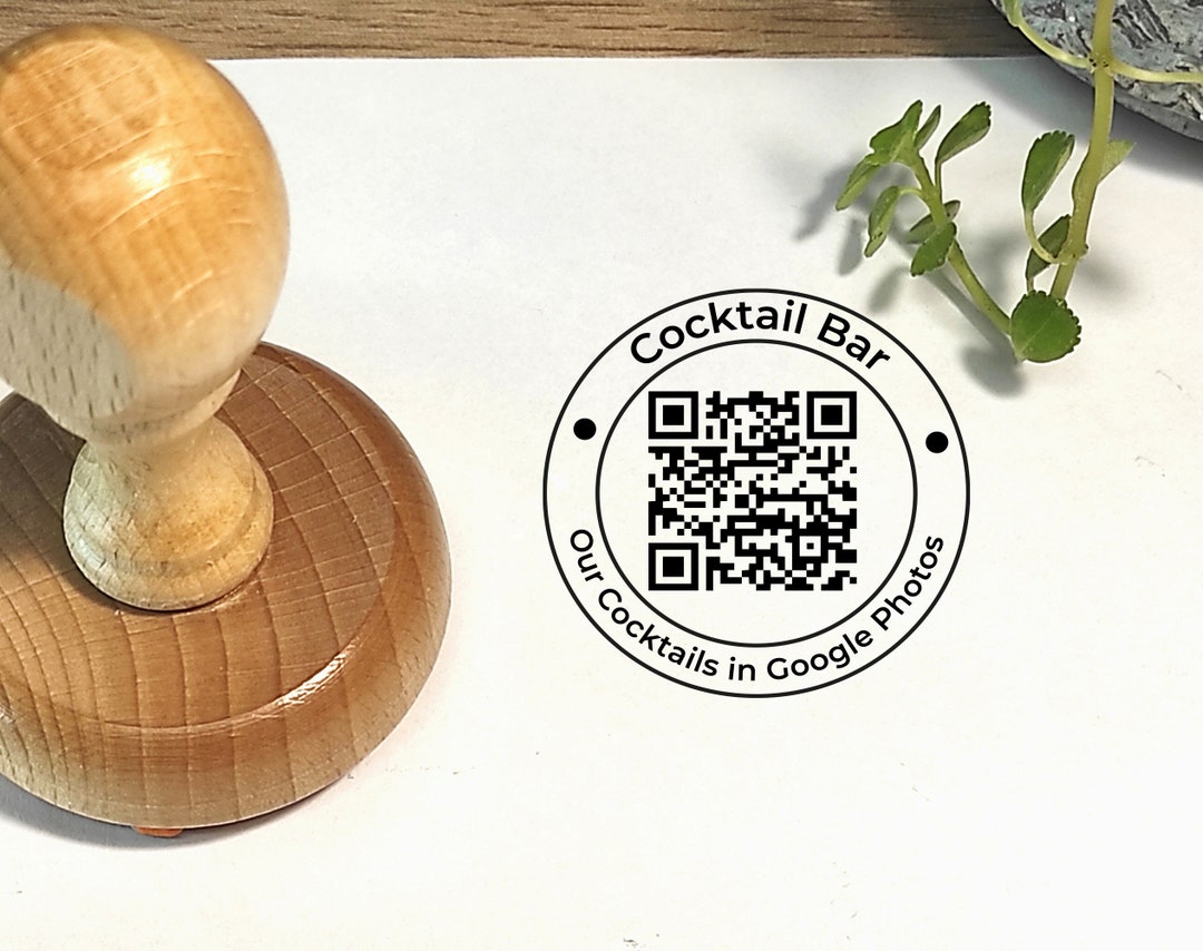 Custom QR Code Self-ink, Rubber Stamp QR Code Instagram, QR Social ...