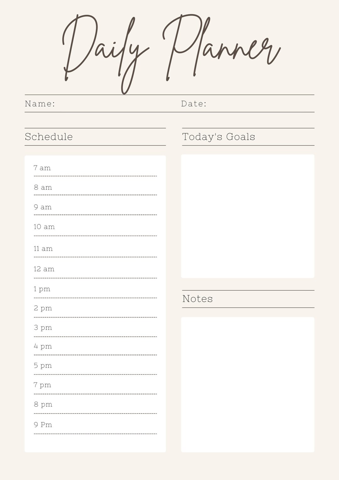 EDITABLE to Do List and Daily Planner - Printable Weekly Planner and to ...