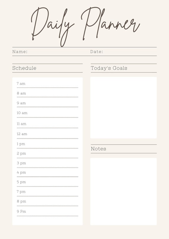 EDITABLE to Do List and Daily Planner Printable Weekly | Etsy