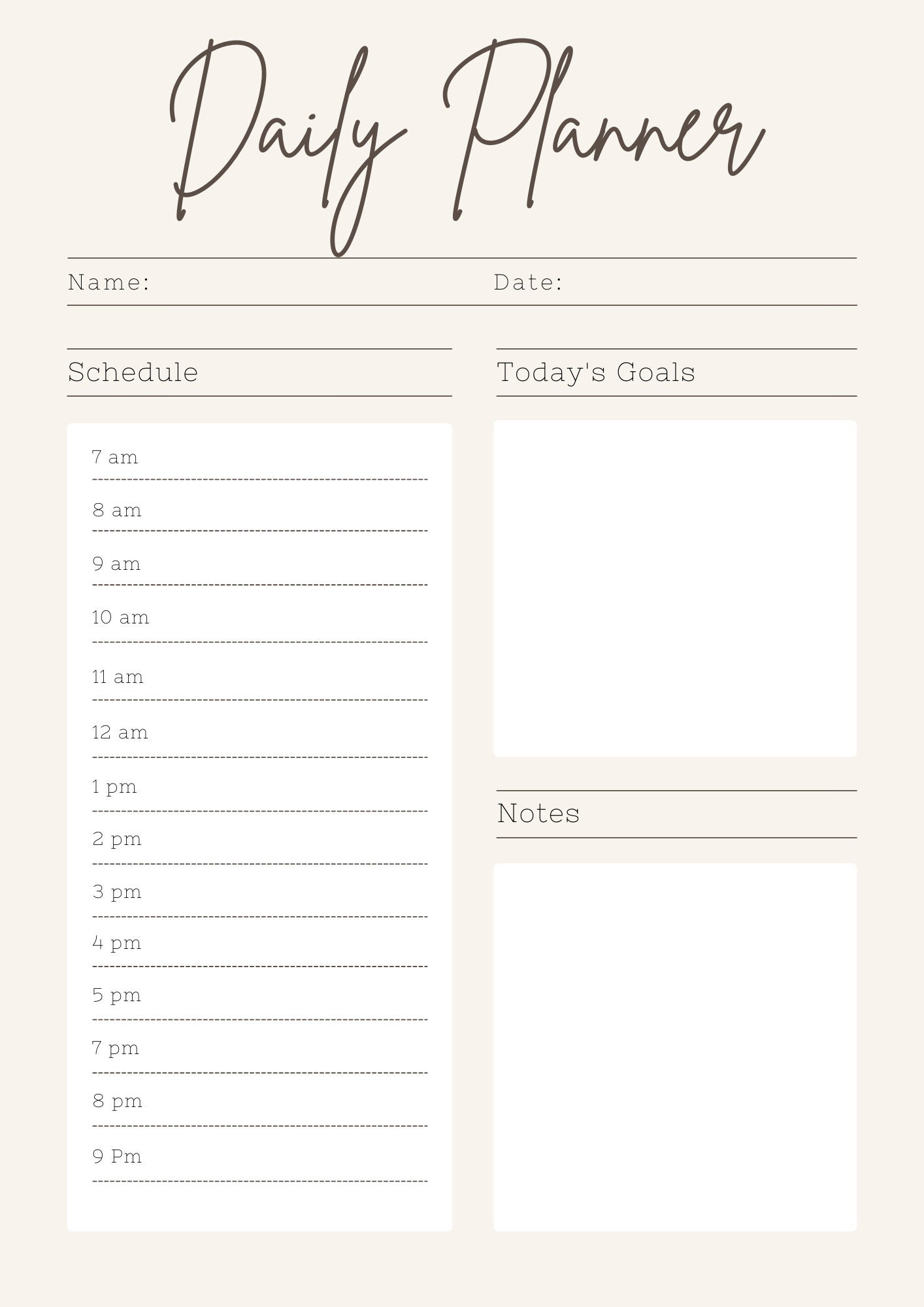EDITABLE to Do List and Daily Planner - Printable Weekly Planner and to ...