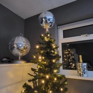 Disco Ball Christmas Tree Topper - Etsy