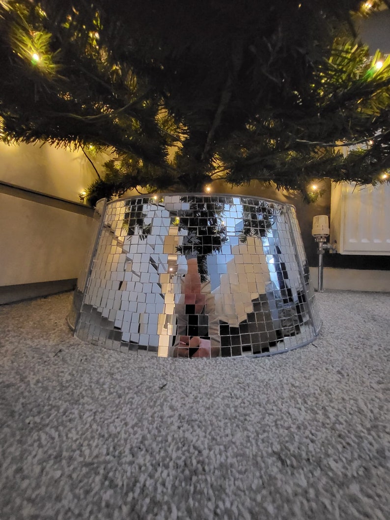 Christmas Tree Skirt Disco Tile - Etsy