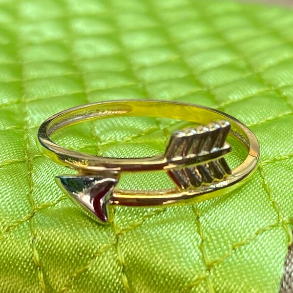 Double Arrow Ring - Etsy