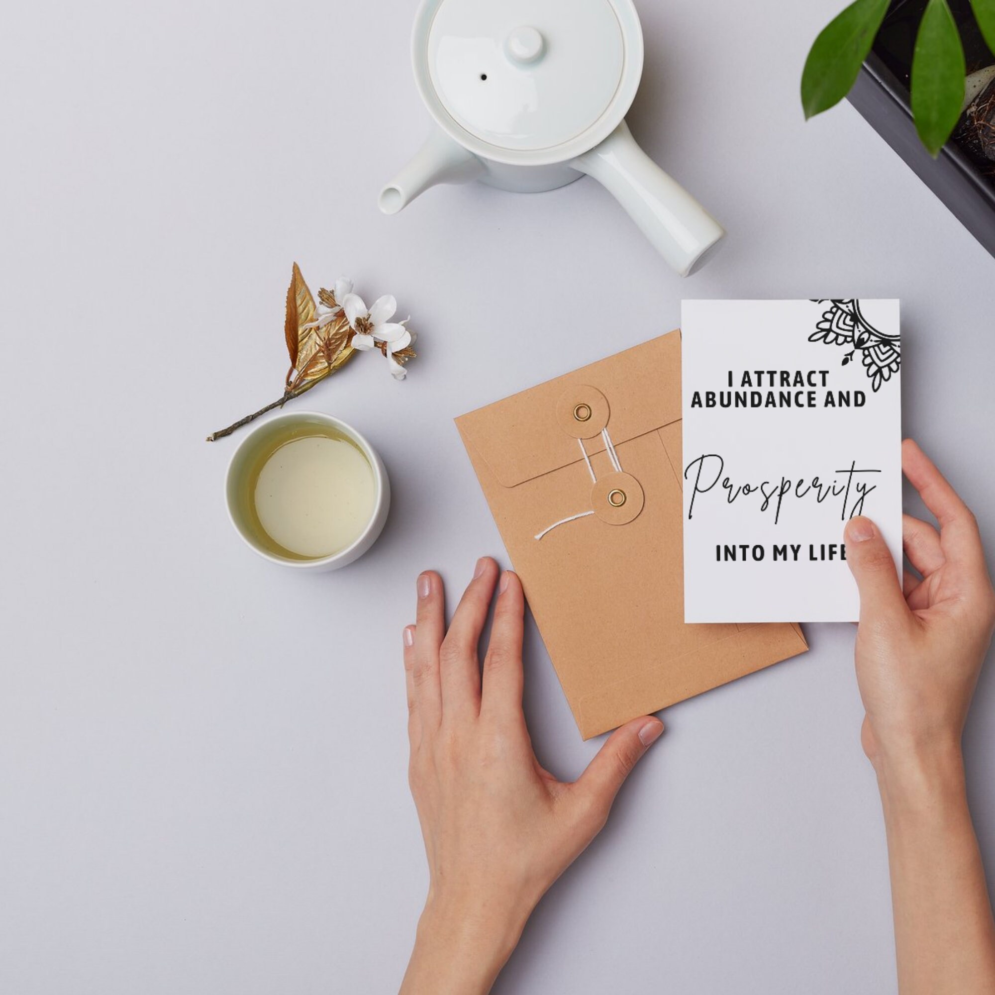 Positive Affirmation Cards for Law of Attraction: Printable Manifesting ...