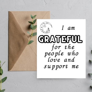 Positive Affirmation Cards for Gratitude, Daily Affirmations for Self ...