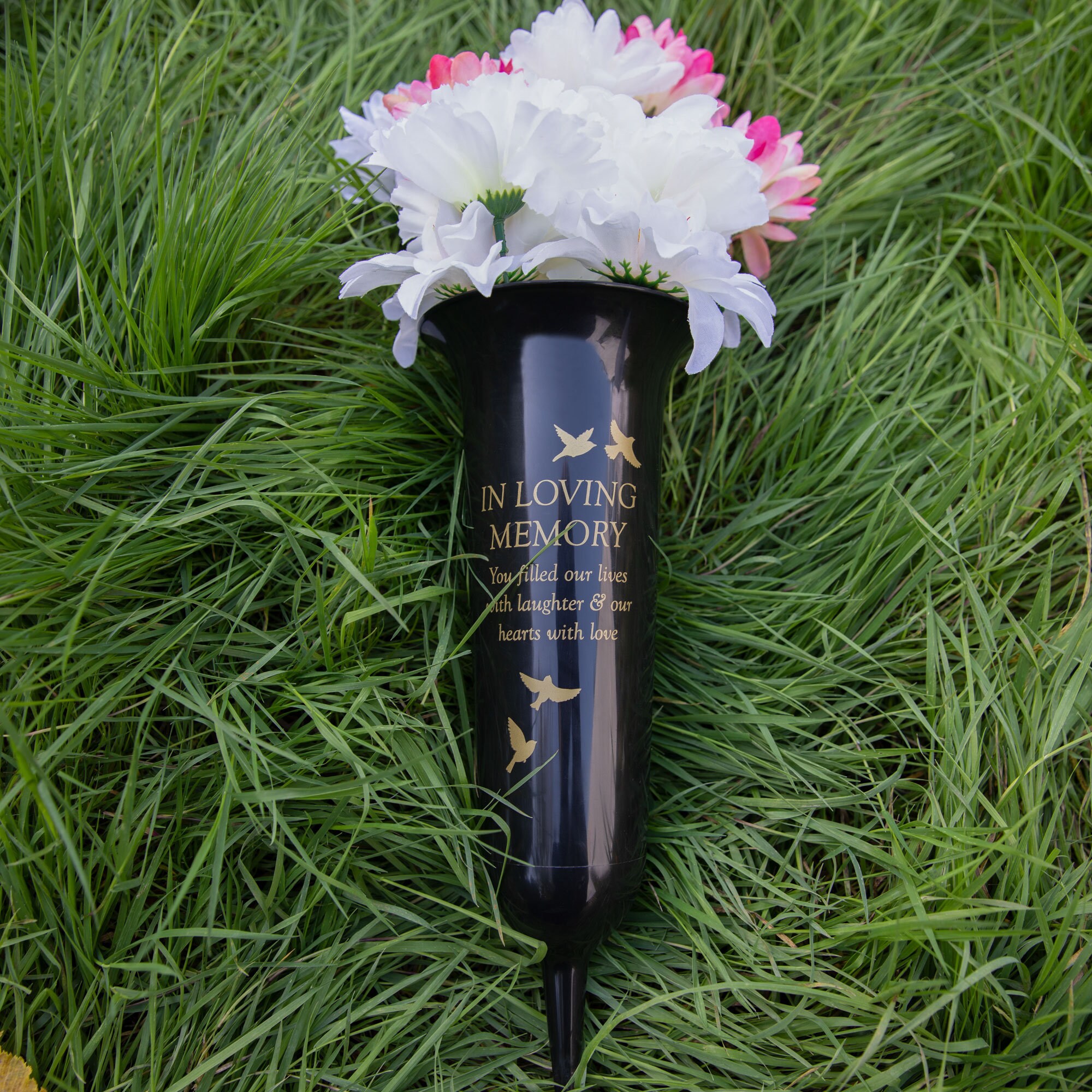 In Loving Memory Memorial Vase in Loving Memory Graveside - Etsy UK