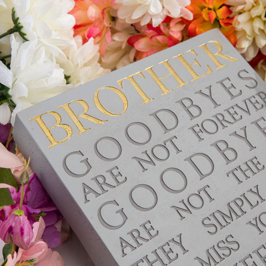Memorial Stone for Brother Brother Grave Stone Heart Shaped My Brother ...