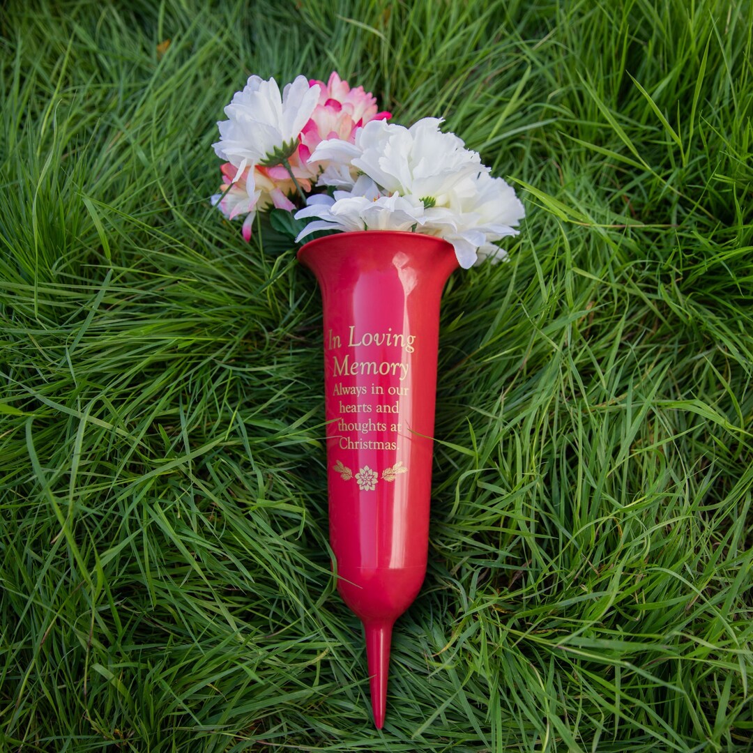 In Loving Memory Memorial Vase in Loving Memory Graveside - Etsy UK