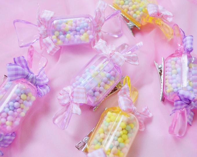 Ribbon Sweets Time - Fairy Kei/yume Kawaii Retro Hairclip - Etsy