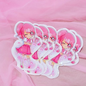 Catch! Teenieping Romi & Heartsping 3.5" Holographic Vinyl Sticker - Etsy