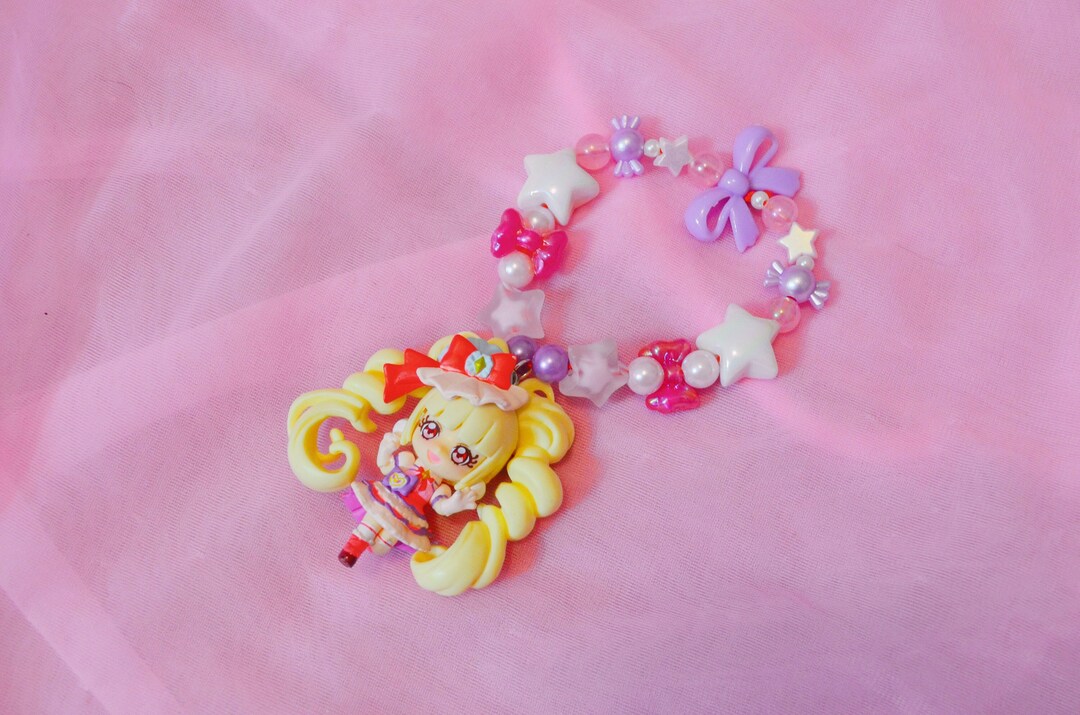 Hugtto Precure Cure Macherie Kandi Bracelet/keychain - Etsy