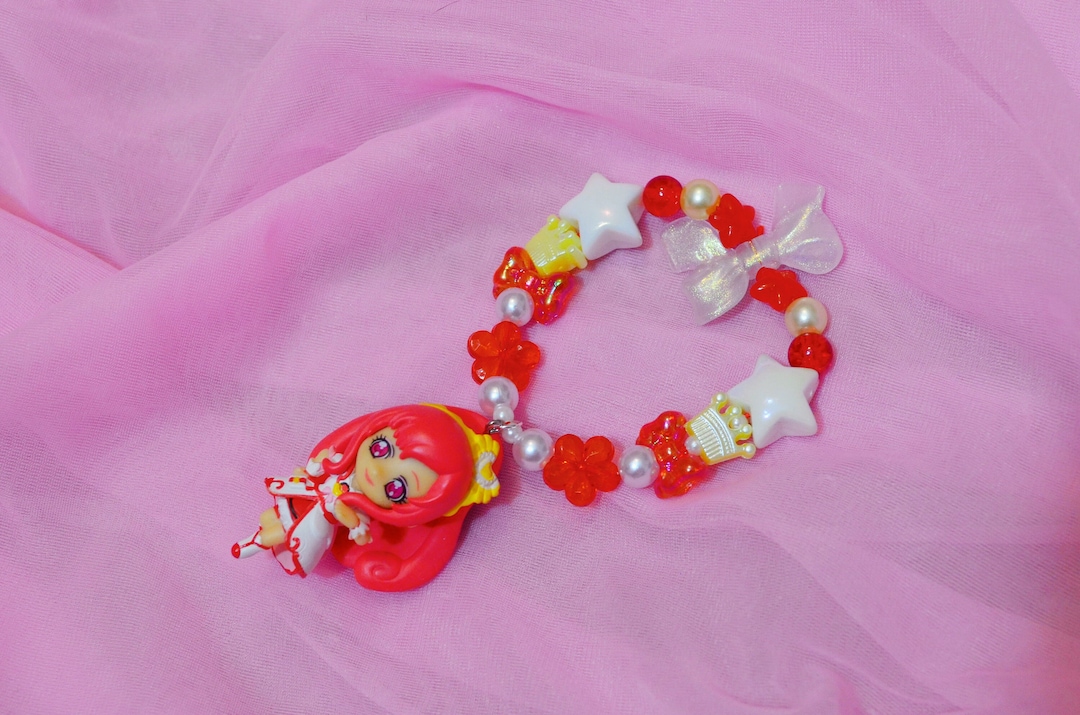 Doki Doki Precure Cure Ace Kandi Bracelet/keychain - Etsy