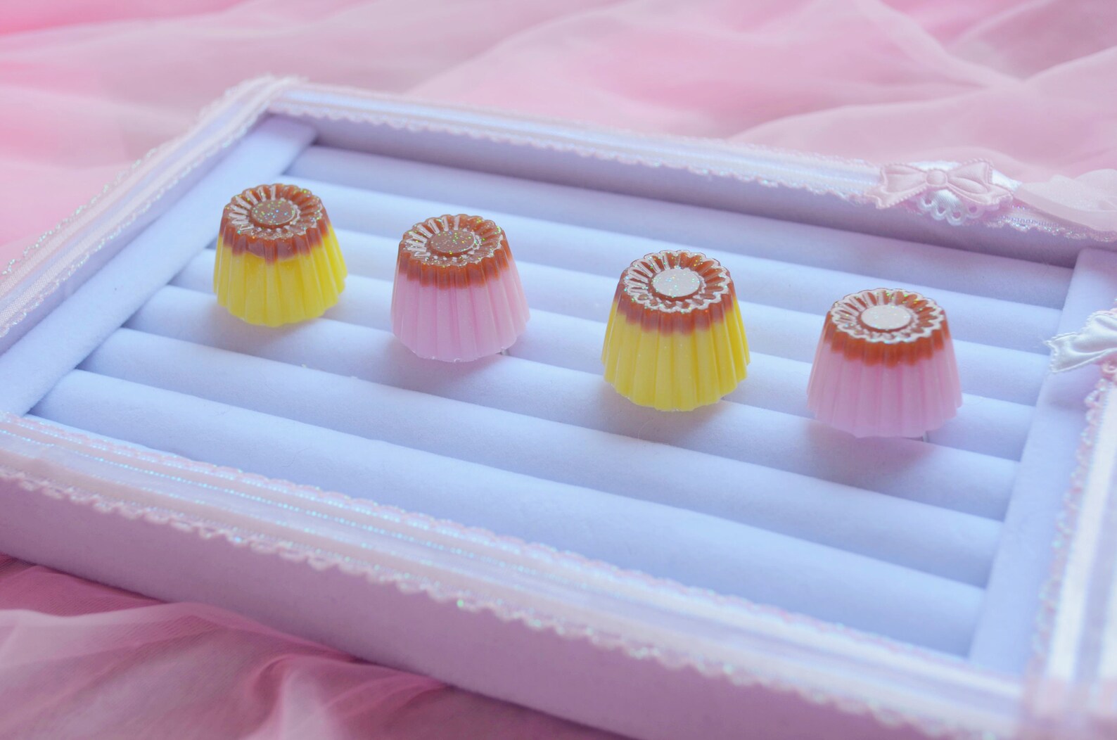 Flan Princess - Fairy Kei/yume Kawaii Adjustable Rings - Etsy