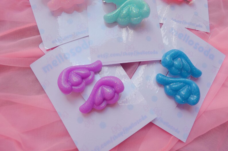 Chibi Angel - Fairy Kei/yume Kawaii Hairclip SET - Etsy