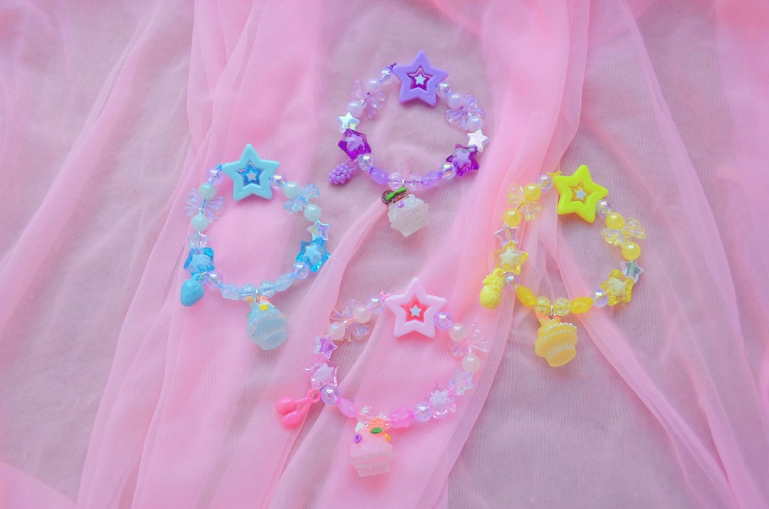Kakigori Princess - Gyaru/fairy Kei/yume Kawaii Retro Kandi Bracelet - Etsy
