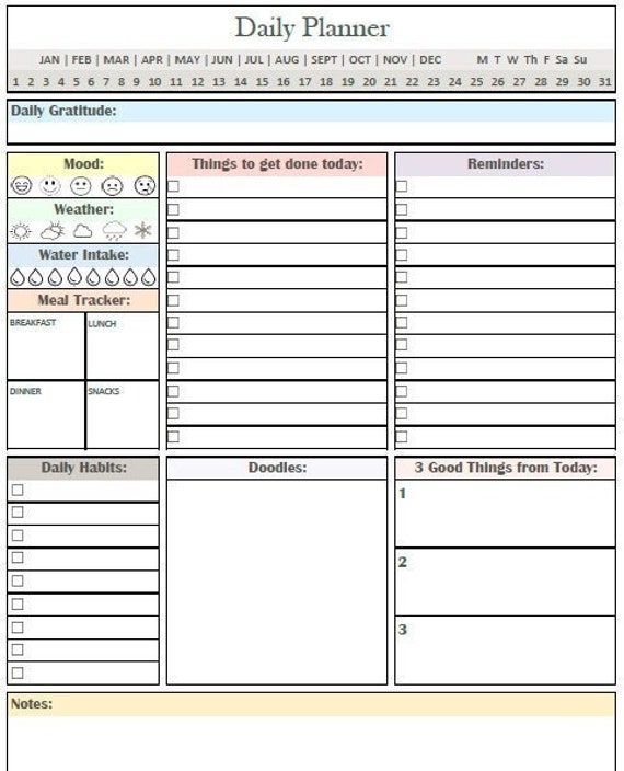 ADHD Planner Printable ADHD Planner Editable ADHD Planner | Etsy