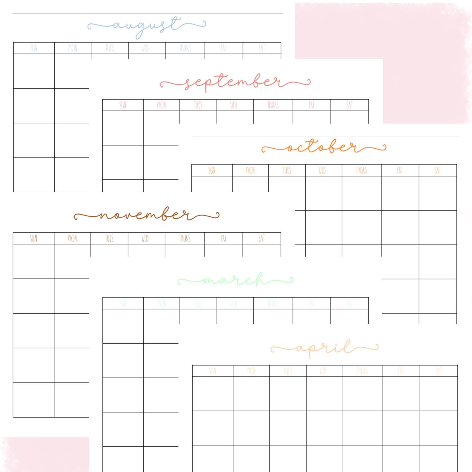 Printable Editable Perpetual Calendar | Perpetual Calendar | Editable ...