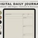 Minimalist Digital Daily Journal Undated 365 Days for iPad & Tablet ...