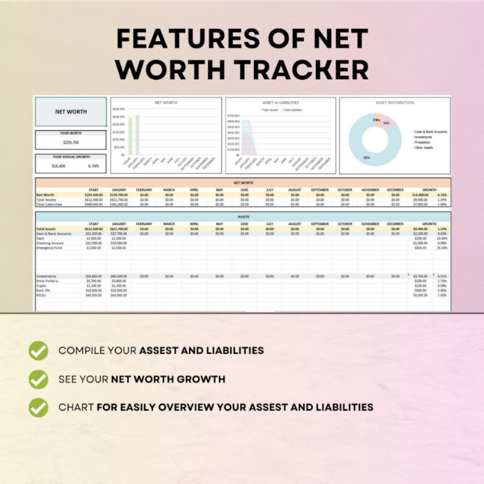 Excel Template Sheet Complete Monthly Budget Excel Template Automated ...
