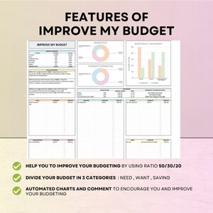 Excel Template Sheet Complete Monthly Budget Excel Template Automated ...