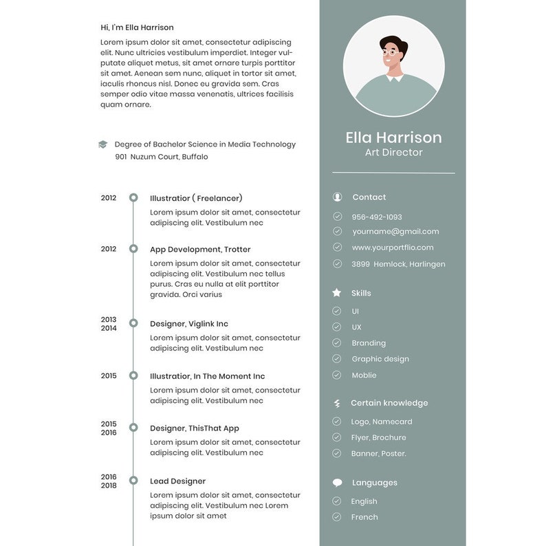 Cv Resume Template Curriculum Vitae Best Professional Resume Template ...