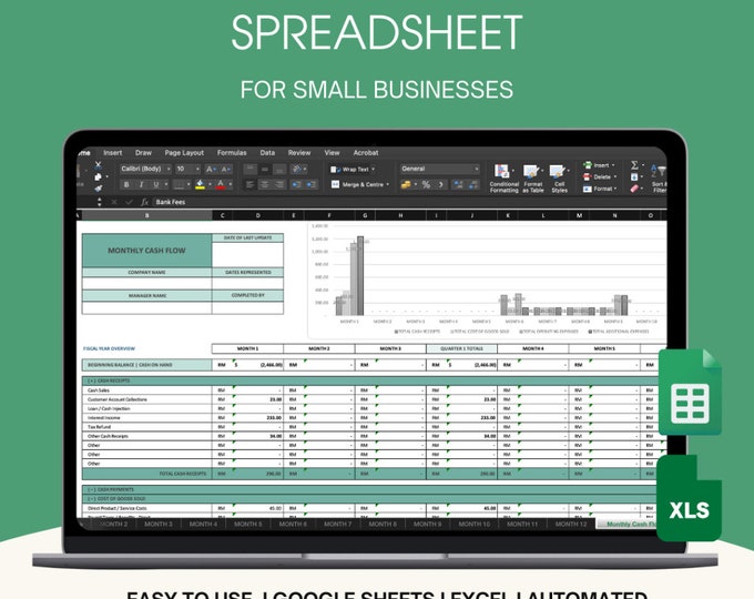 Excel Template Sheet Complete Monthly Budget Excel Template Automated ...