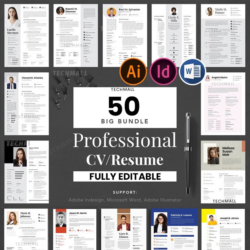 Cv Resume Template Curriculum Vitae Resume Template, Modern Resume ...