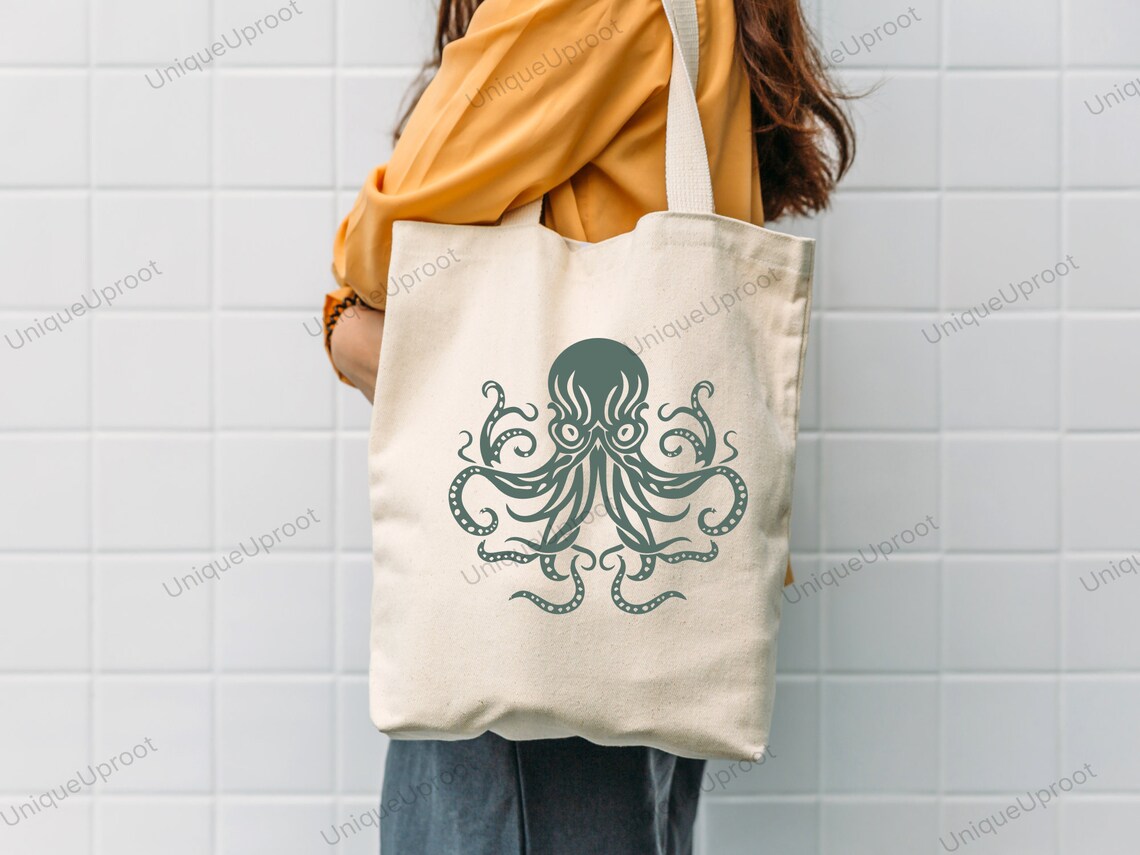 Octopus Logo SVG File - Etsy