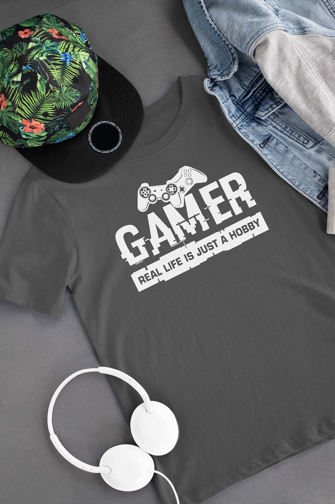 Ghetto Design Gamer Real Life is Just A Hobby Video Games - Etsy